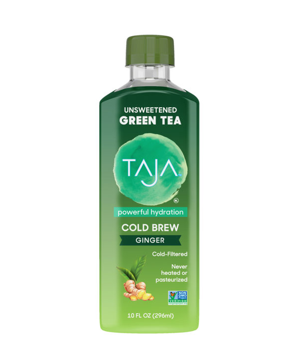 TAJA Unsweetened Cold Brew Green Tea with Ginger 12 Pk-10oz Bottles ...